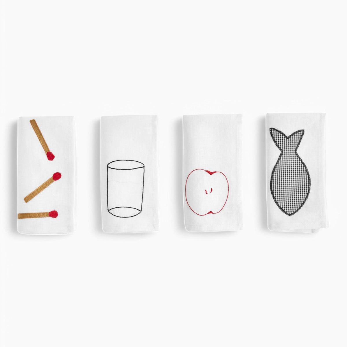 HAY Design Sobremesa Napkin White Set of 4 - vitruta