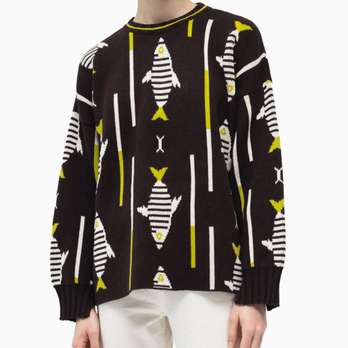 PEMY Fish Oversize Triko Kazak - vitruta